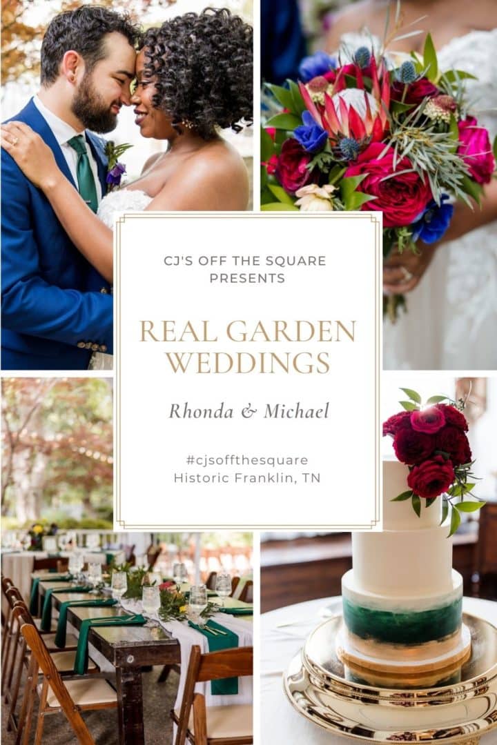 Bold and Beautiful Spring Garden Wedding in Green & Gold in April